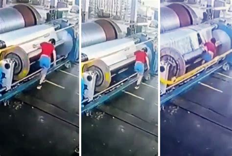 Ladki Ka Video काम के बीच गलती कर गई लड़की फिर मशीन ने पूरा अंदर ही खींच लिया देखें वीडियो