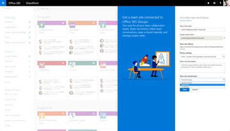 Create Connected Sharepoint Online Team Sites In Seconds Microsoft