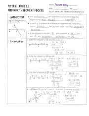 Segment Proofs: Understanding Midpoints & Bisectors | Course Hero