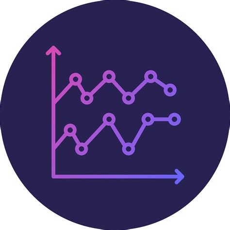 Line Circle Gradient Chart Line Circle Gradient Icon Design 48176209