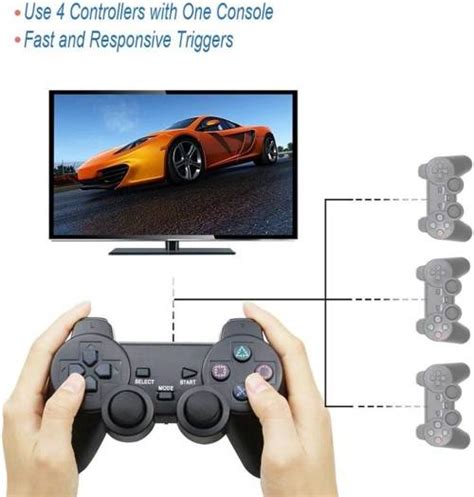 Generic Wireless Gamepad Joystick Sony Ps2 Controller Dual Vibration 2 4ghz Receiver And
