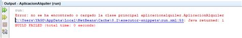 Error Netbeans Al Compilar Stack Overflow En Español