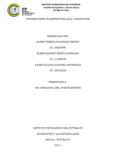 Conduccion Karen Elmer Karen Pdf Agua Clima