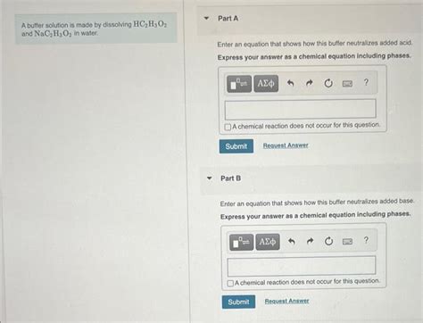 Solved A Butfer Solution Is Made By Dissolving Hc2h3o2 Part