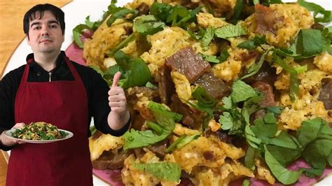 Բաստուրմայով ձվածեղ Հայկական խոհանոց Youtube