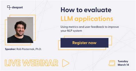 deepset on linkedin how to evaluate llms webinar