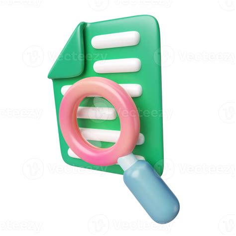 Analyze 3d Illustration Icon 19030999 Png