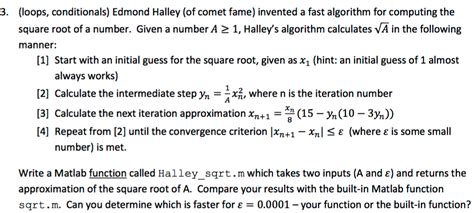 solved edmond halley of comet fame invented a fast