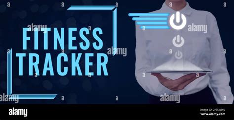 Writing Displaying Text Fitness Tracker Business Approach A Monitoring Device That Records Any