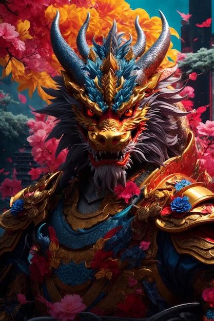 Premium AI Image Armored Dragon