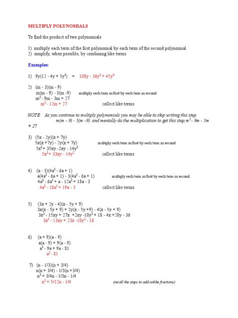 Multiply Polynomials Pdf Numerical Analysis Mathematics Of Computing