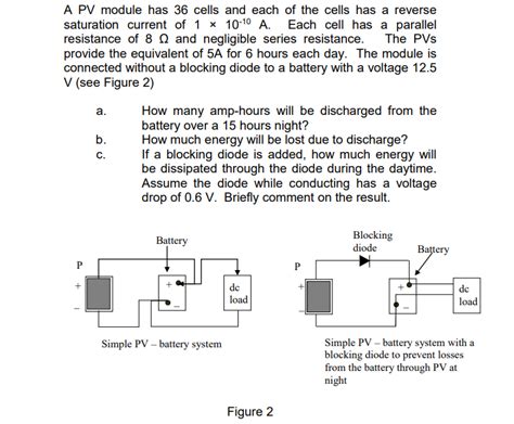 Solved A PV Module Has Cells And Each Of The Cells Has A Chegg