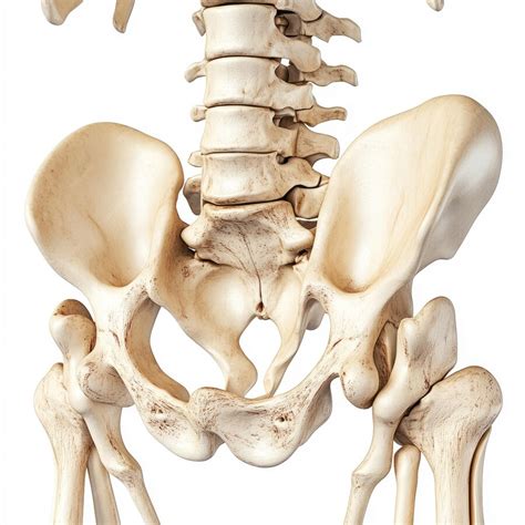 Human Pelvis Anatomy Detailed Labeled Diagram Premium Ai Generated Image