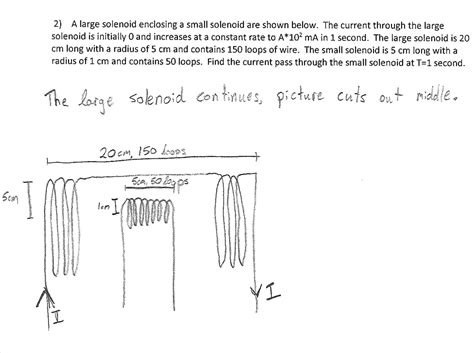 Solved A Large Solenoid Enclosing A Small Solenoid Are Chegg