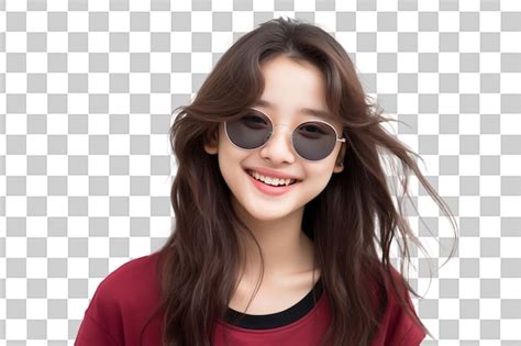 Premium PSD Teen Pretty Japanese Girl On Isolated Chroma Key Background