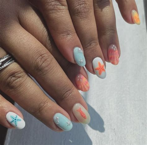 Lake Nails Ideas Becah Nails Nail Inspo Hawaii Nails