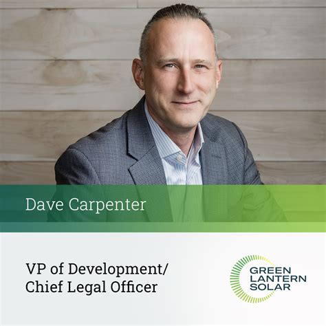 Green Lantern Solar Appoints Dave Carpenter As Vice President Of Development To Accelerate Solar