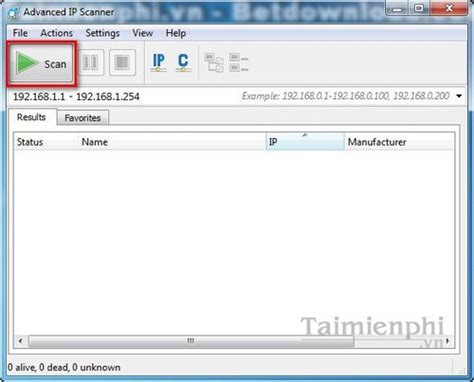 Scan IP Addresses In A LAN With Advanced IP Scanner