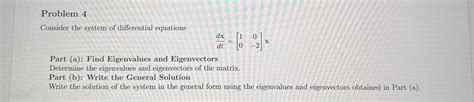 solved problem 4consider the system of differential