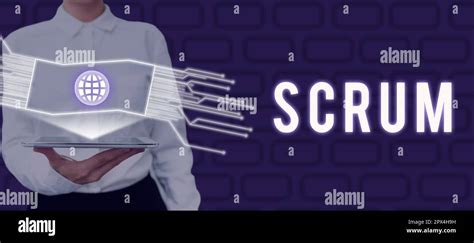 Handwriting Text Scrum Concept Meaning Handwriting As Distinct From Print Written Characters Of