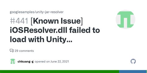 Known Issue Iosresolverdll Failed To Load With Unity 2021111 On Mac · Issue 441