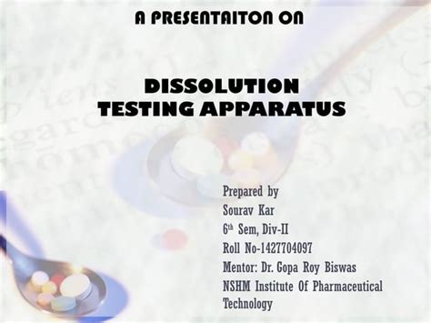 Dissolution Testing Apparatus Ppt Bath And Shower Personal Care