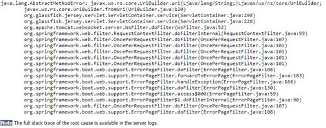 Java Spring Boot Jersey App Error In Tomcat 85 Abstractmethoderror