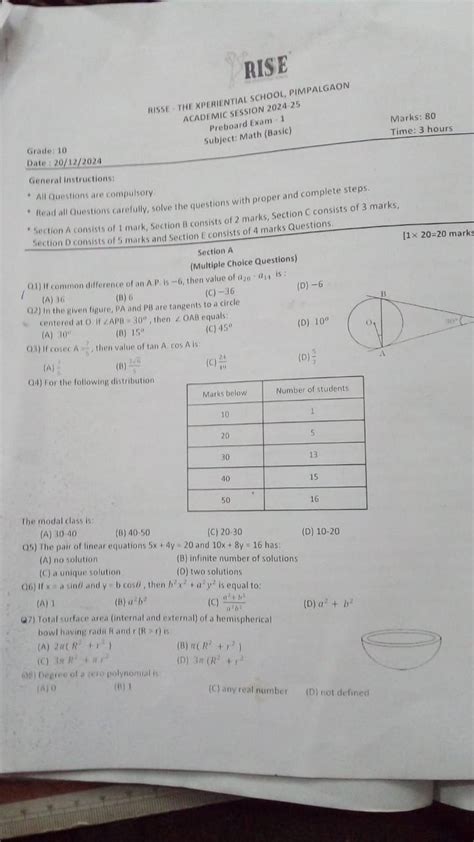 Q3 If Coseca Then Value Of Tana⋅cosa Is Filo