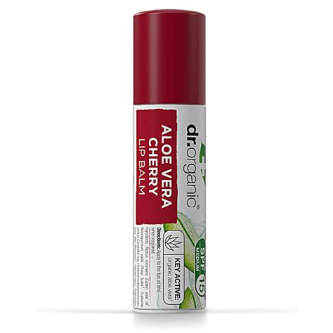 Dr Organic Aloe Vera And Cherry Lip Balm 57ml