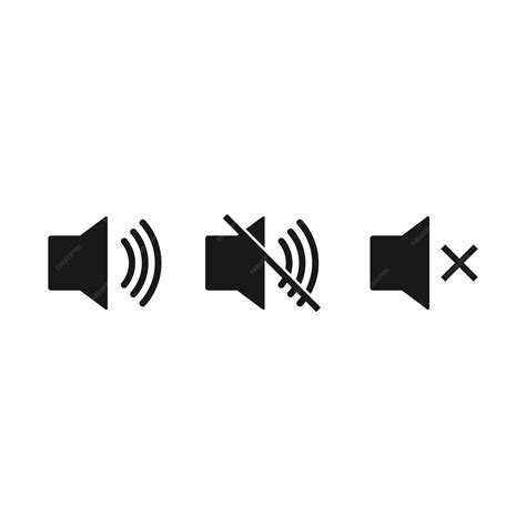 Premium Vector Sound Icon Set Speaker Icon On White Background