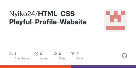 Github Nyiko24html Css Playful Profile Website