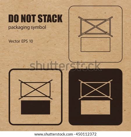 Do Not Stack Vector Packaging Symbol Stock Vector Shutterstock
