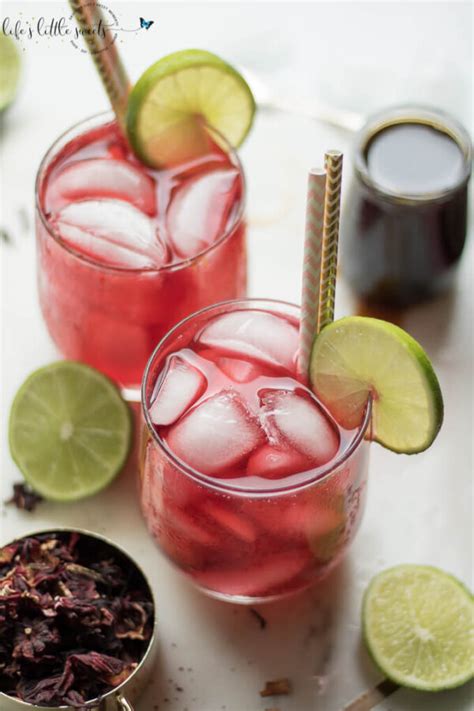 Hibiscus Tea Dried Hibiscus Flowers Water Lime Lifes Little Sweets