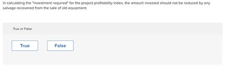solved in calculating the investment required for the
