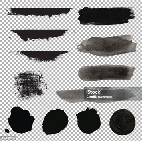 Black Blobs Set Stock Illustration Download Image Now Abstract Art Blob Istock