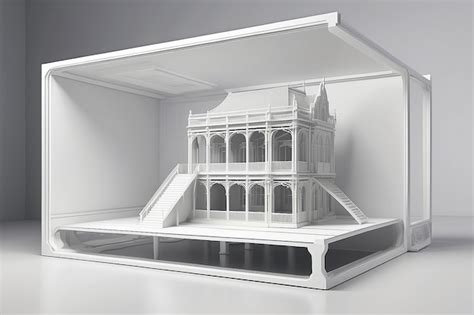 Premium Photo 3dprinted Flexible Display Adaptive Architecture Mockup
