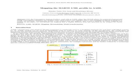 Mapping The Marte Uml Profile To Aadl Ceur Ceur Vol 644