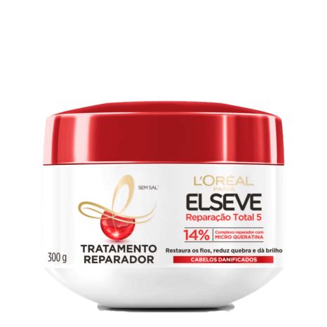 Creme De Tratamento Elseve Reparação Total 5 300g Repara Danos