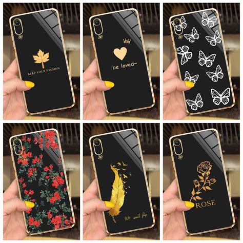 Huawei Y6 Pro 2019 Mrd Lx2 Y6 2019 Y6prime 2019 Mrd Lx1 Mrd Lx3 Luxury Maple Leaf Rose