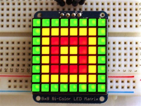 Adafruit Bicolor LED Square Pixel Matrix With I C Backpack Opencircuit