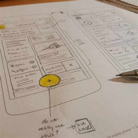 Ui Ux Design Sketches And Wireframes From Instagram