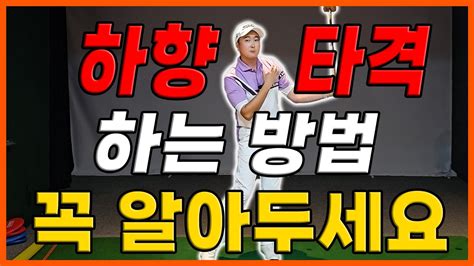 파크골프 레슨 다운블로우 스윙 방법 꼭 알아두세요 Youtube