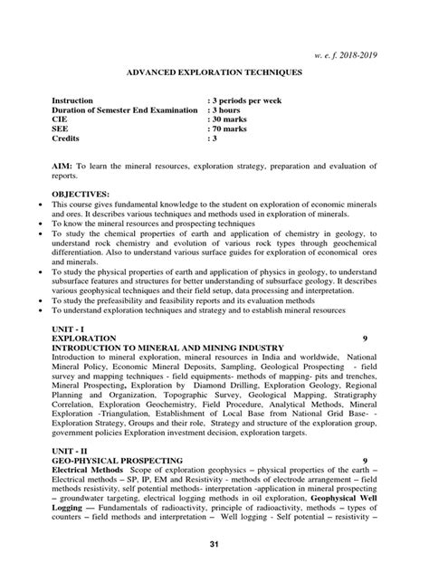Advanced Exploration Techniques Pdf Geology Geophysics Advanced Exploration Techniques Pdf Geology Geophysics