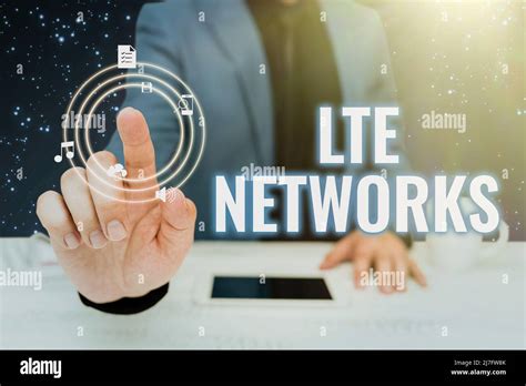Conceptual Display Lte Networks Business Approach Fastest Network Connection Available For