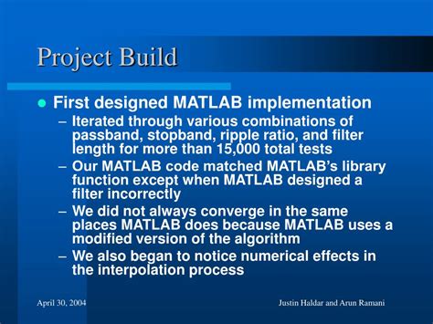 Ppt The Parks Mcclellan Algorithm Powerpoint Presentation Free