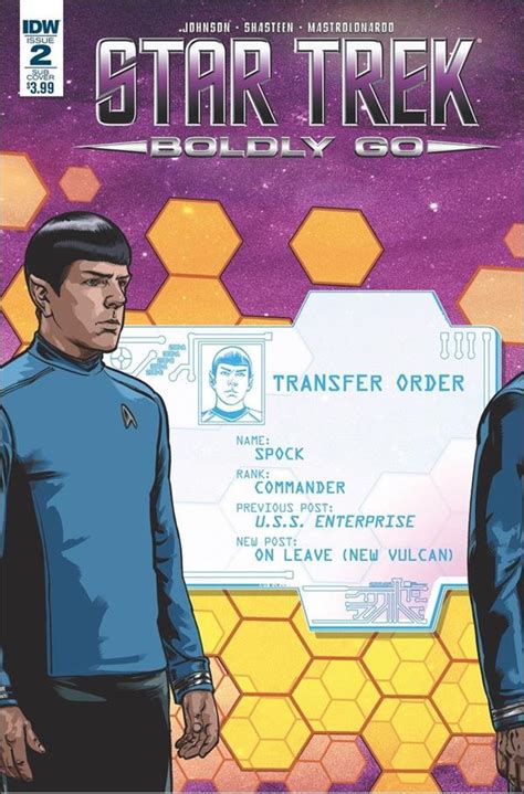 Star Trek Boldly Go Issue 2 B Tony Shasteen Subscription Cover