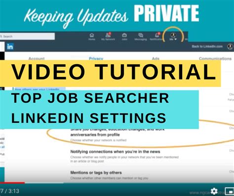 Linkedin Job Search Settings Blog Ng Career Strategy