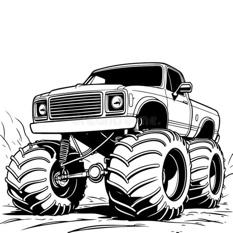 Monster Truck Art Stock Vector Illustration Of Drawn 408254929