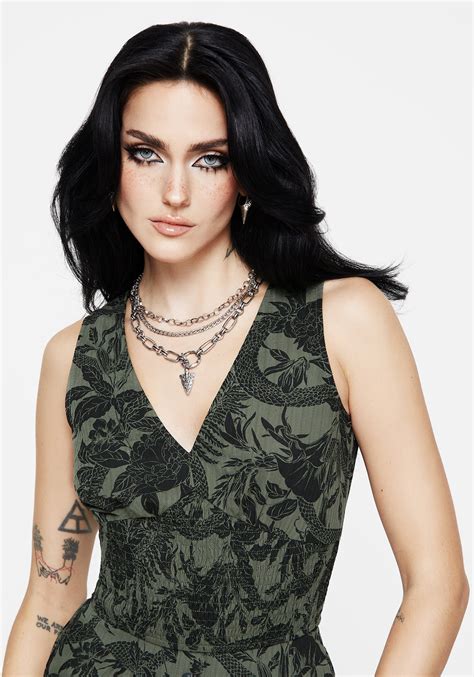 Bashe Cotton Tank Green Disturbia