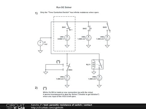Bug Report Parasitic Resistance Of Switch Contact Circuitlab